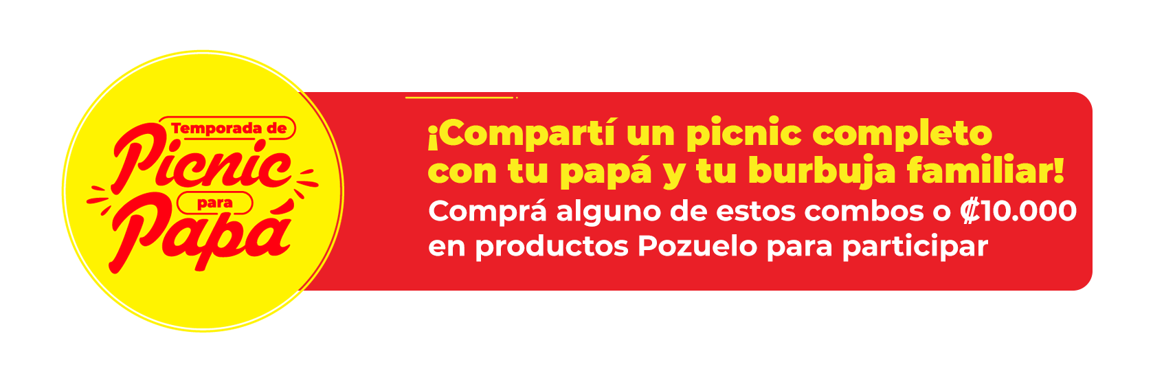 Combos de la Promo Picnic con papá